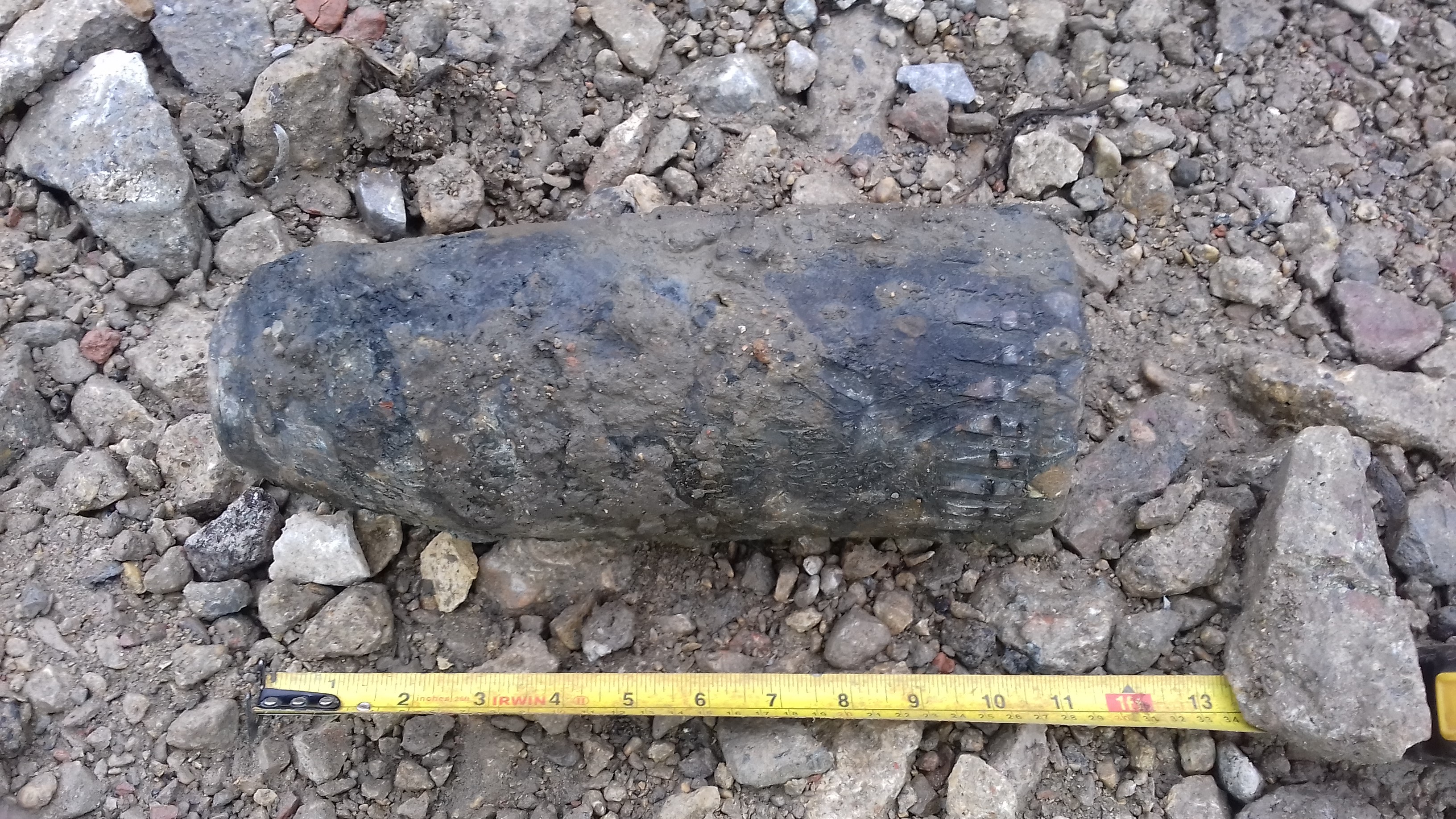 WWII-era Anti-Aircraft Projectile found on Gloucestershire site