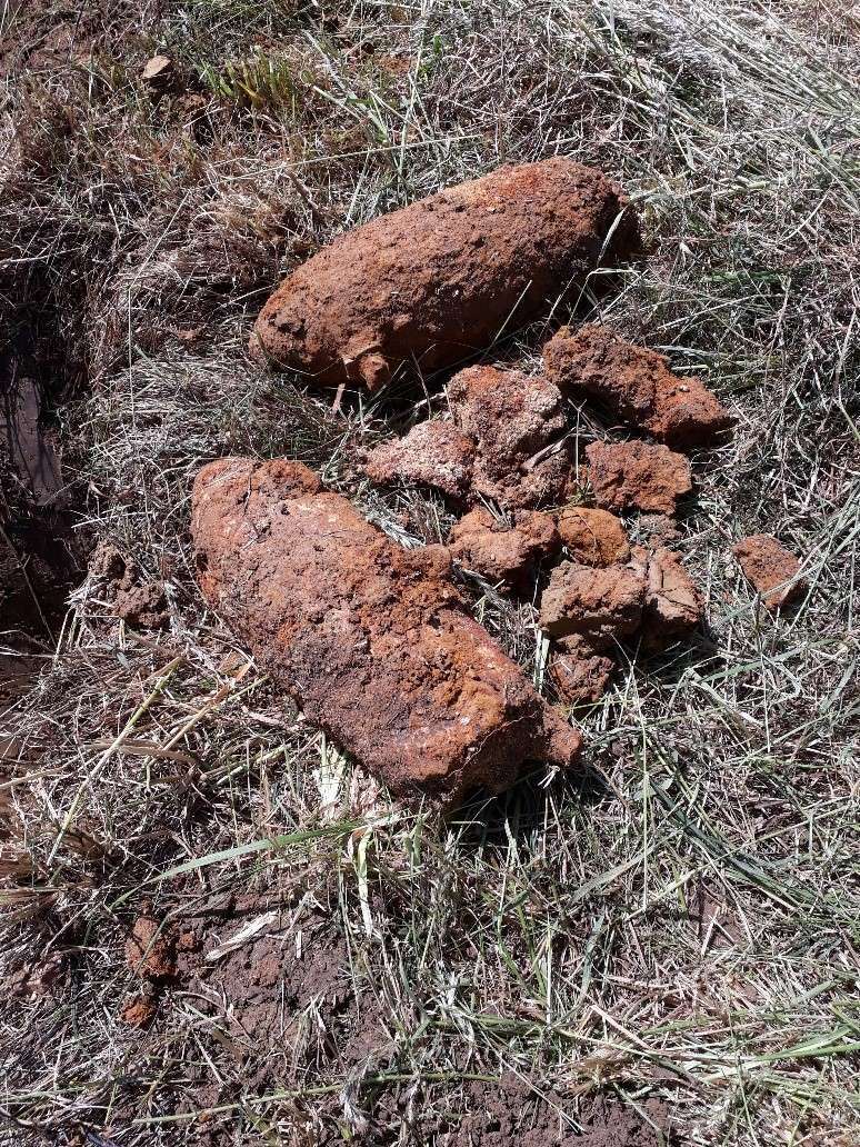Practice bombs discovered on a project in Cambridgeshire