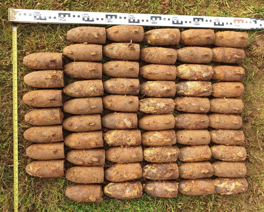 Several 10lb & 11.5lb WWII Practice Bombs recovered UK Airfield