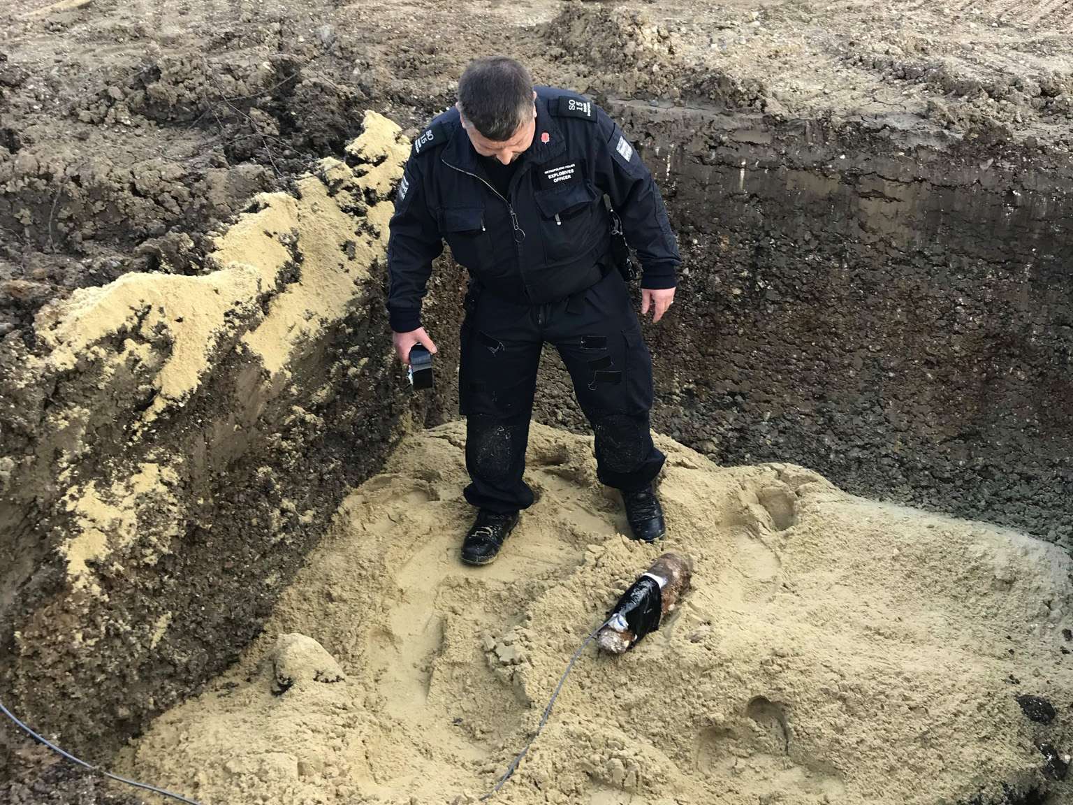 WWII-era 3.7 inch Anti-Aircraft Projectile detonated in North London