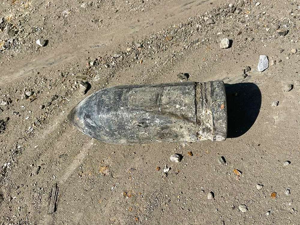 WWII 'Armour Piercing' Projectile found at Royal Arsenal in London